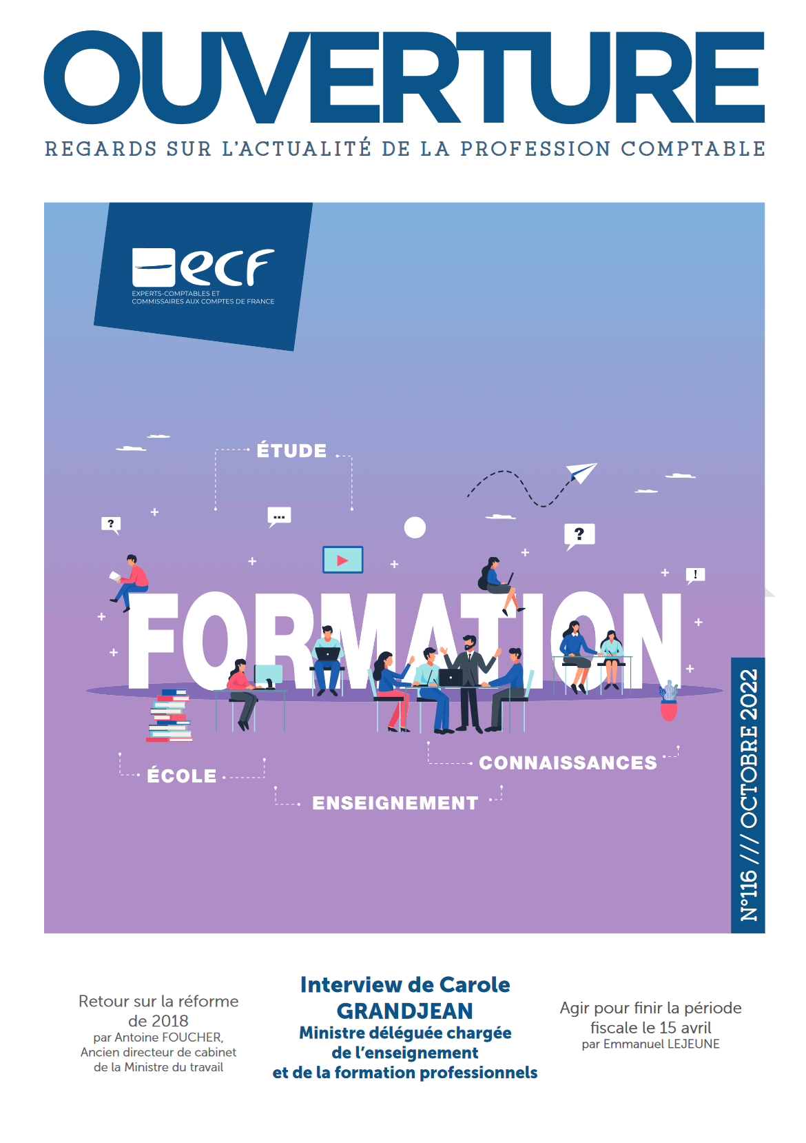 Le magazine Ouverture : la vitrine d'ECF